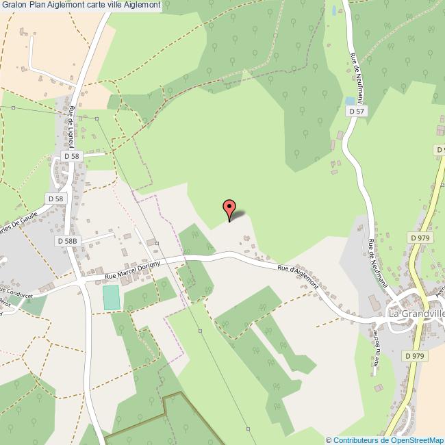 Plan Aiglemont carte ville Aiglemont