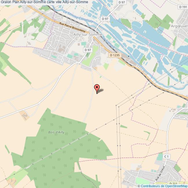 Plan Ailly-sur-Somme carte ville Ailly-sur-Somme