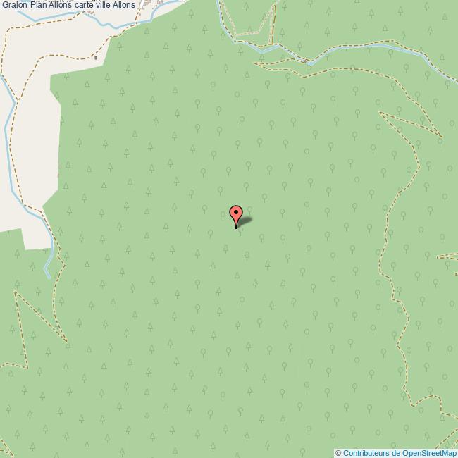 Plan Allons carte ville Allons