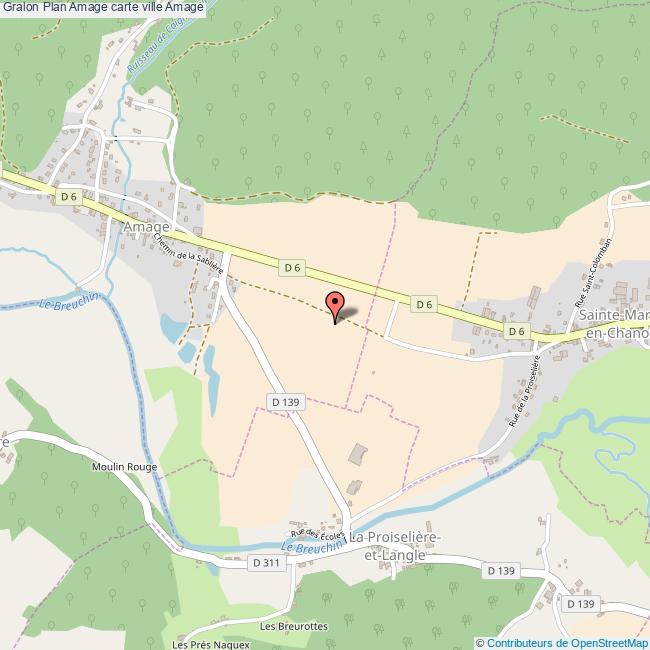 Plan Amage carte ville Amage
