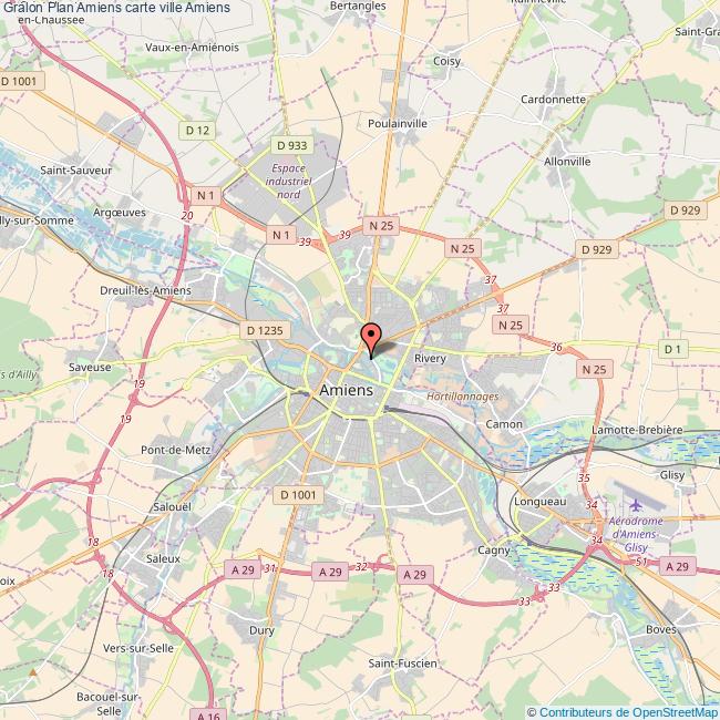 Plan Amiens carte ville Amiens