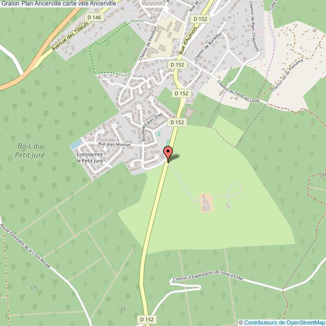 Plan Ancerville carte ville Ancerville