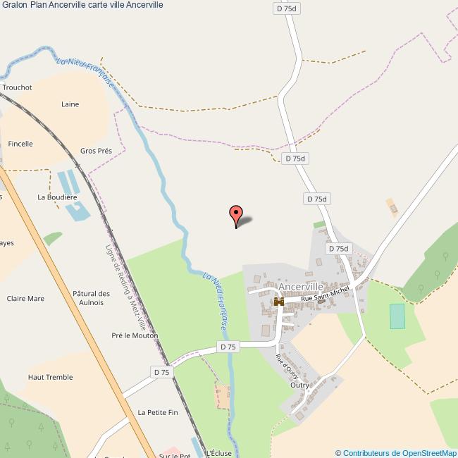 Plan Ancerville carte ville Ancerville
