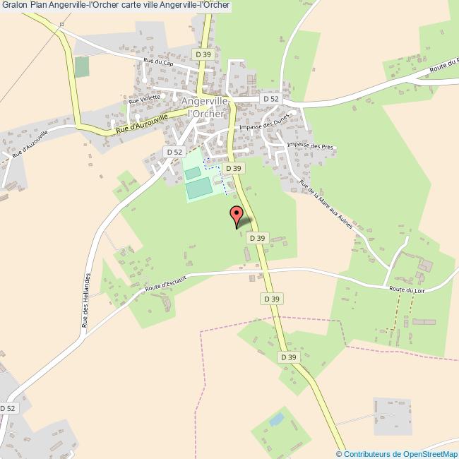 Plan Angerville-l'Orcher carte ville Angerville-l'Orcher