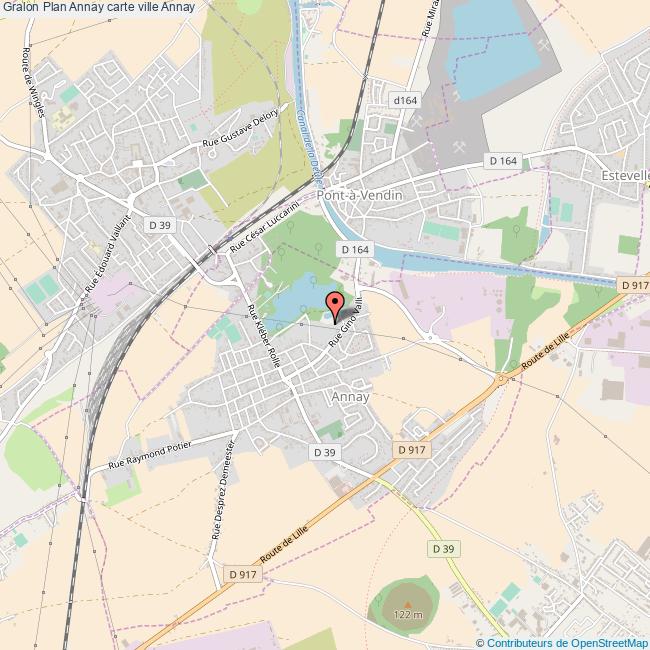 Plan Annay carte ville Annay