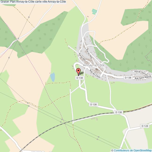 Plan Annay-la-Côte carte ville Annay-la-Côte