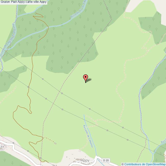 Plan Appy carte ville Appy