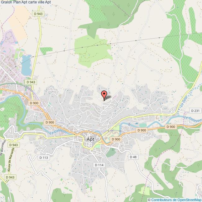 Plan Apt carte ville Apt