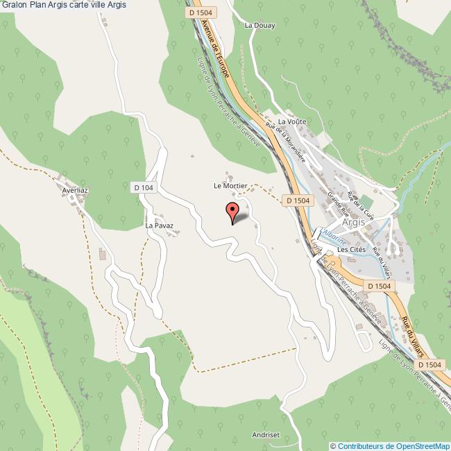 Plan Argis carte ville Argis