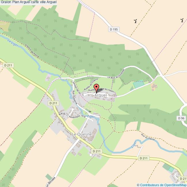 Plan Arguel carte ville Arguel