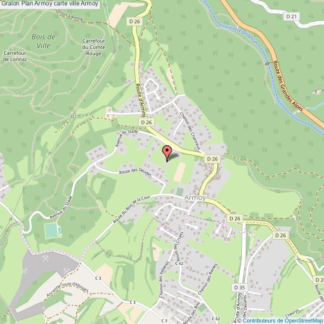 Plan Armoy carte ville Armoy