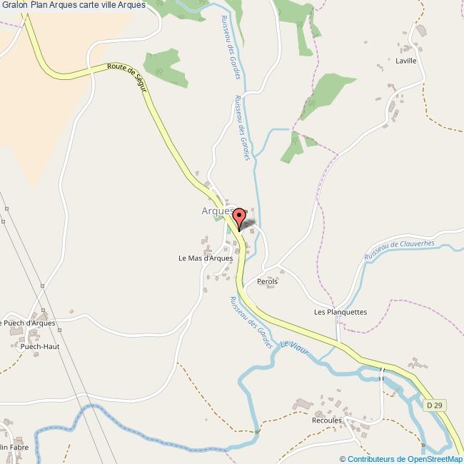 Plan Arques carte ville Arques