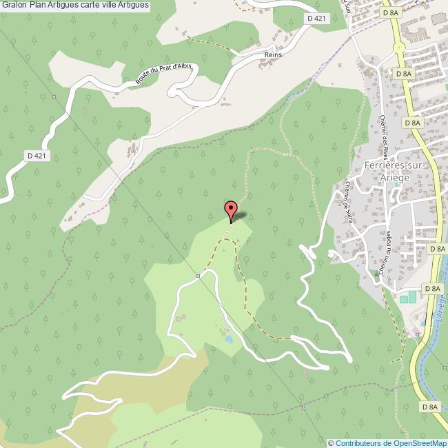 Plan Artigues carte ville Artigues