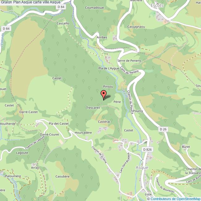 Plan Asque carte ville Asque