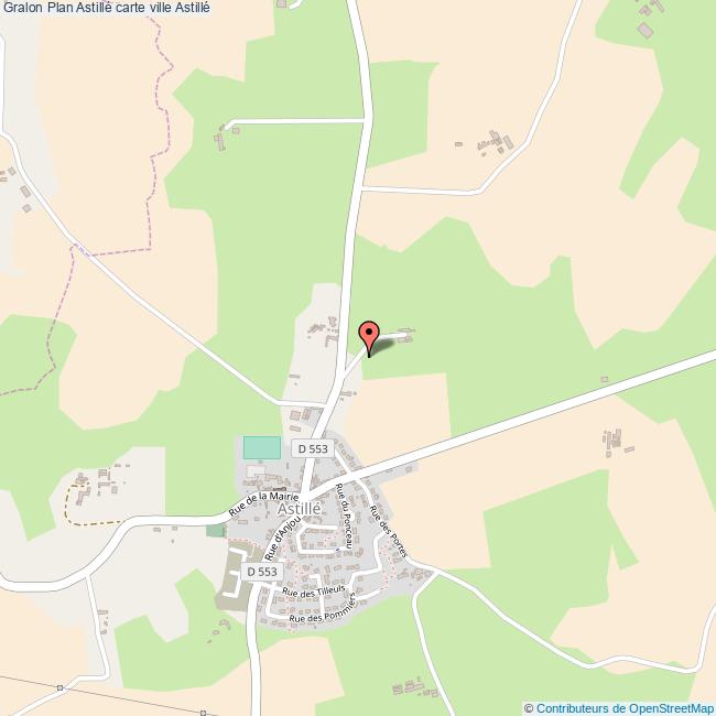 Plan Astillé carte ville Astillé