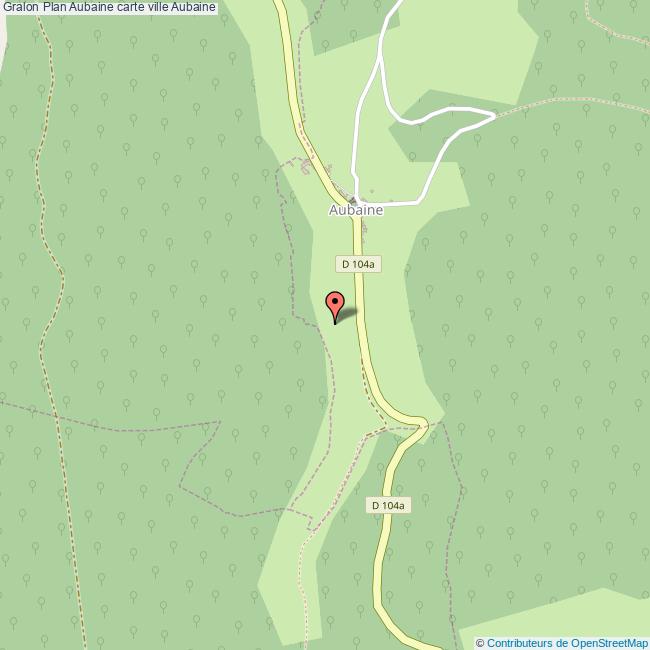 Plan Aubaine carte ville Aubaine