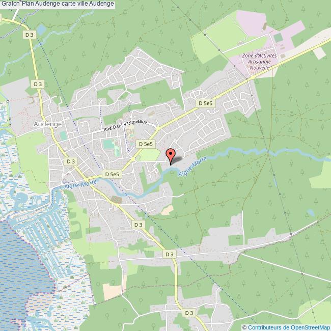 Plan Audenge carte ville Audenge