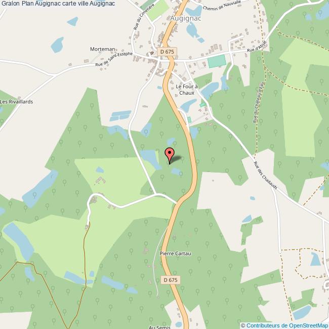 Plan Augignac carte ville Augignac