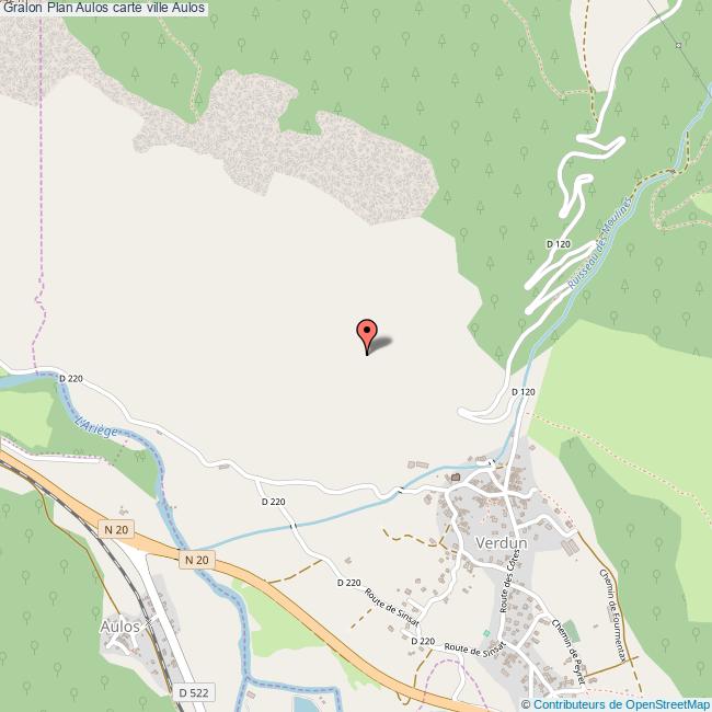 Plan Aulos carte ville Aulos