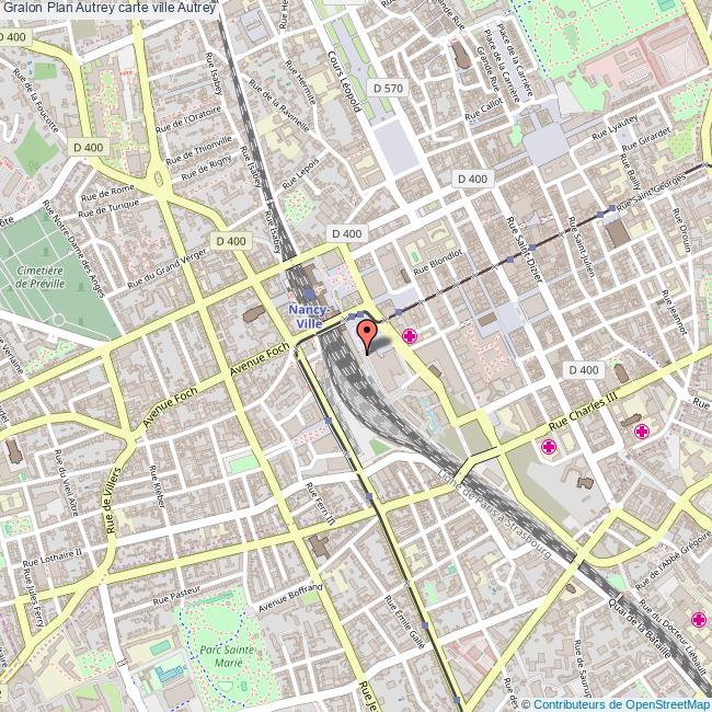 Plan Autrey carte ville Autrey