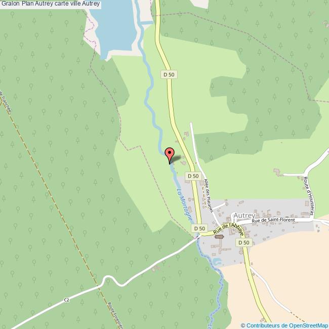 Plan Autrey carte ville Autrey