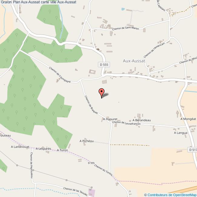 Plan Aux-Aussat carte ville Aux-Aussat