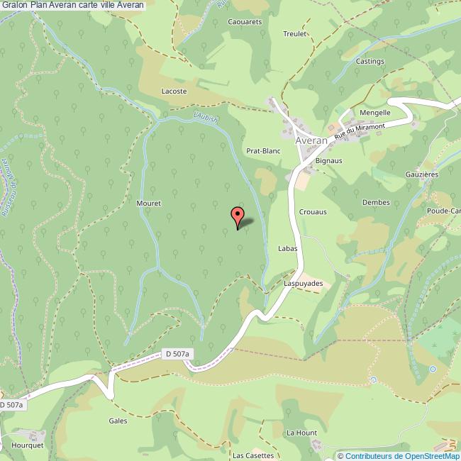 Plan Averan carte ville Averan