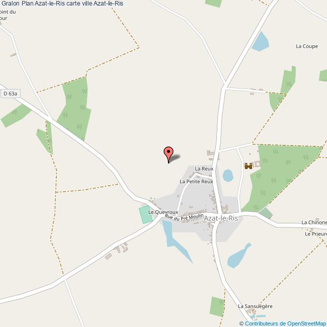 Plan Azat-le-Ris carte ville Azat-le-Ris