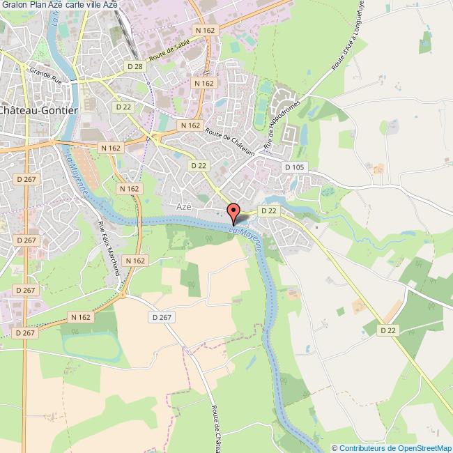 Plan Azé carte ville Azé