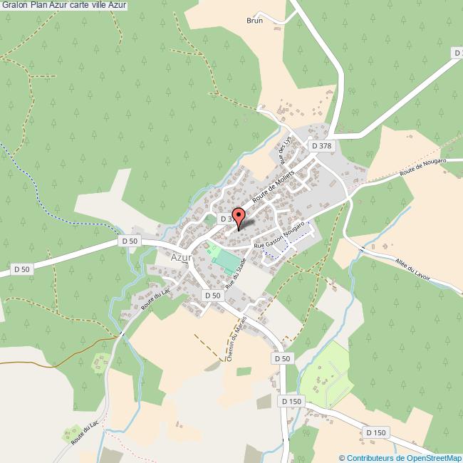 Plan Azur carte ville Azur