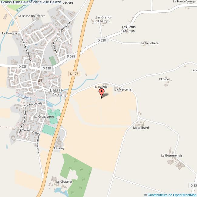 Plan Balazé carte ville Balazé