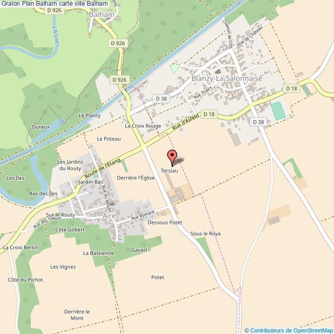 Plan Balham carte ville Balham