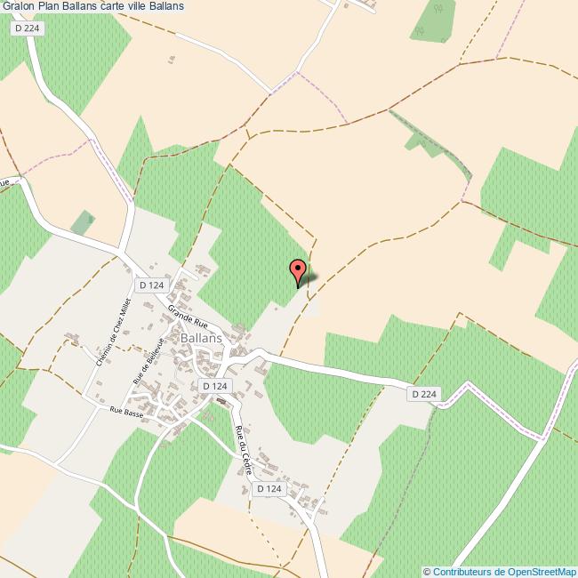 Plan Ballans carte ville Ballans
