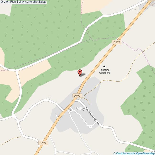 Plan Ballay carte ville Ballay