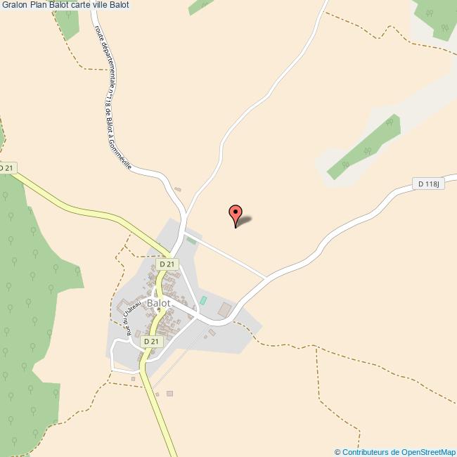 Plan Balot carte ville Balot