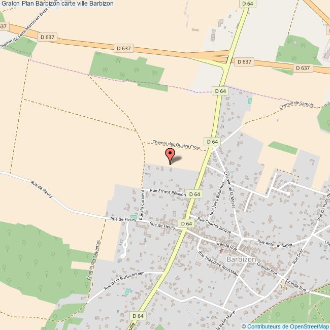 Plan Barbizon carte ville Barbizon