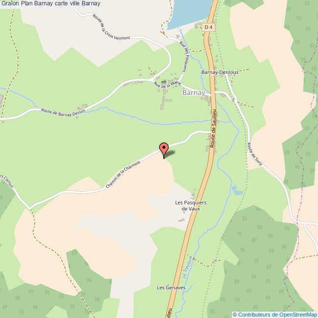 Plan Barnay carte ville Barnay