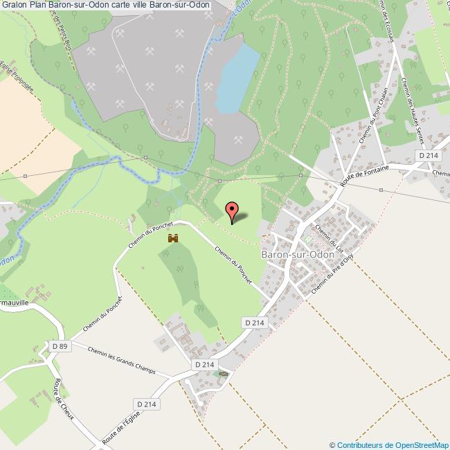 Plan Baron-sur-Odon carte ville Baron-sur-Odon