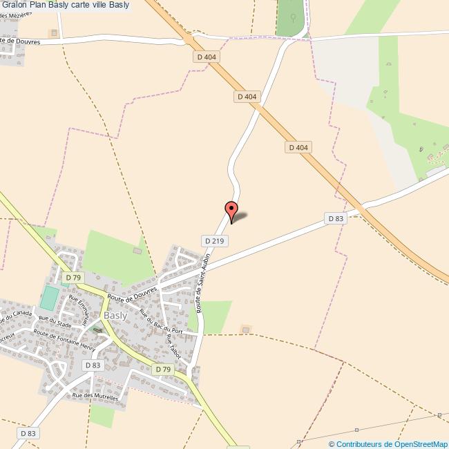 Plan Basly carte ville Basly