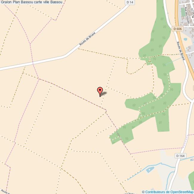 Plan Bassou carte ville Bassou