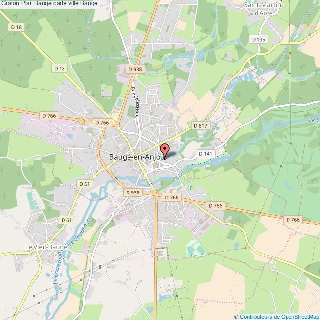 Plan Baugé carte ville Baugé