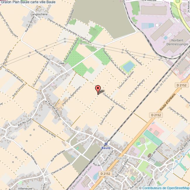 Plan Baule carte ville Baule