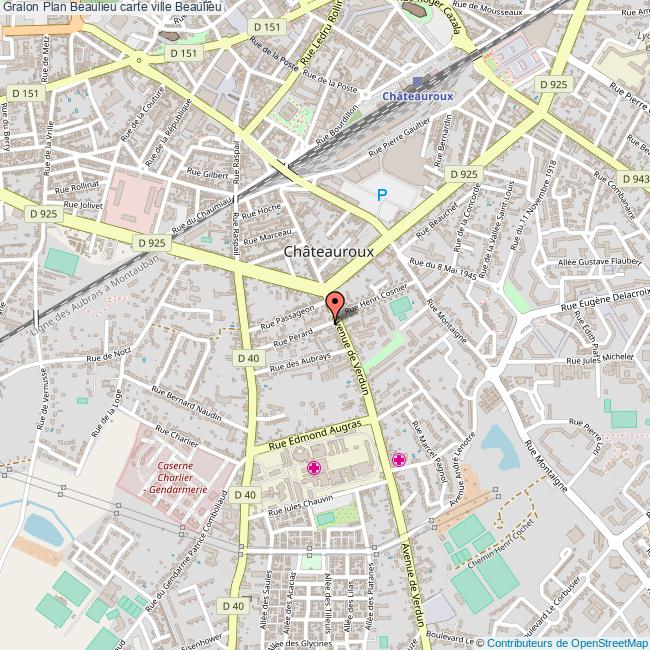 Plan Beaulieu carte ville Beaulieu