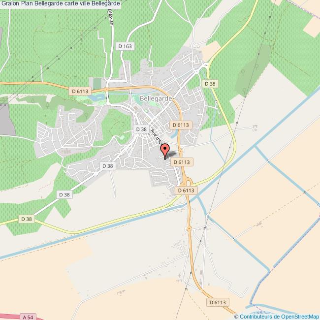 Plan Bellegarde carte ville Bellegarde