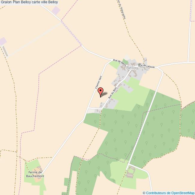 Plan Belloy carte ville Belloy
