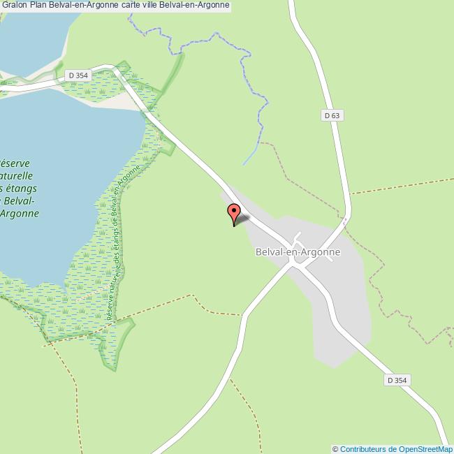 Plan Belval-en-Argonne carte ville Belval-en-Argonne