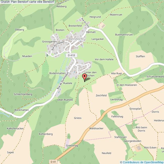 Plan Bendorf carte ville Bendorf