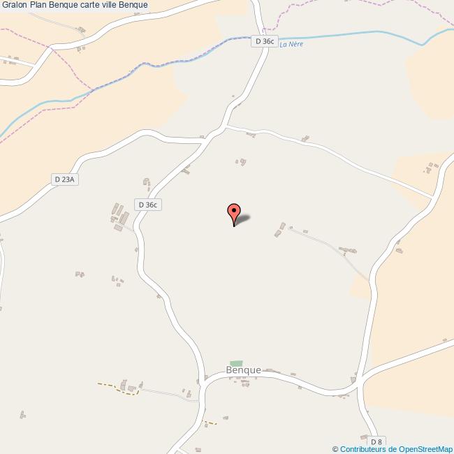 Plan Benque carte ville Benque