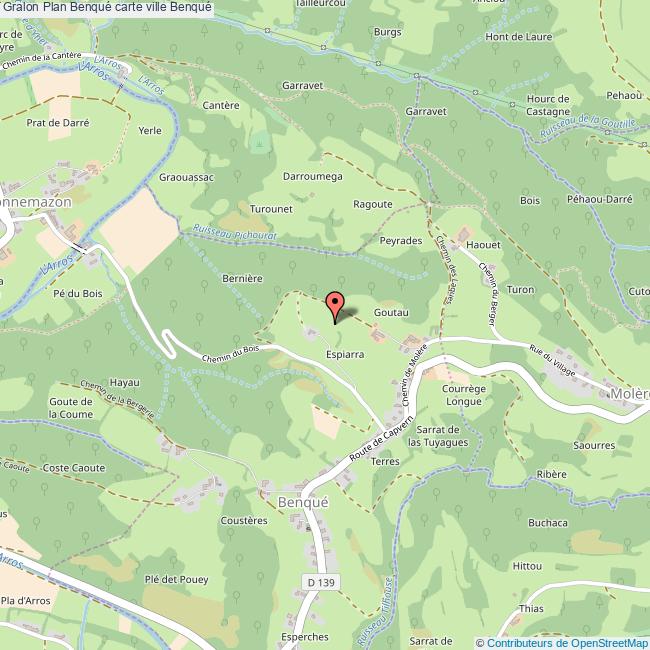 Plan Benqué carte ville Benqué