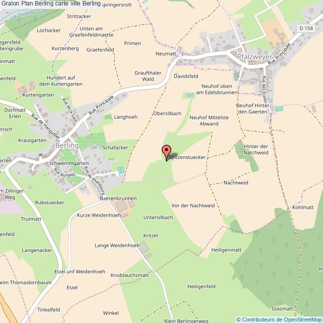 Plan Berling carte ville Berling